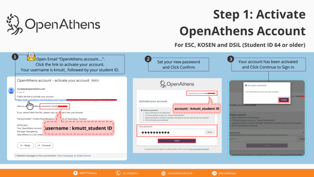 How to use OpenAthens - KMUTT Library